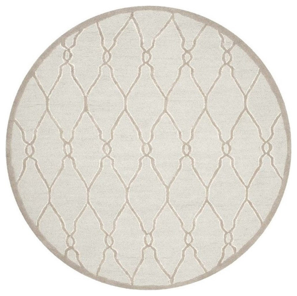 Safavieh Cambridge Light Grey Transitional Rug - Round 6', Round 6 ...