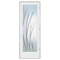 Interior Prehung Door or Interior Slab Door - Sleek Arcs - Primed - 28 ...