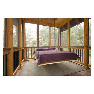 Unique Hybrid of Conventional, Timber and Log Framed Home - Rustic ...