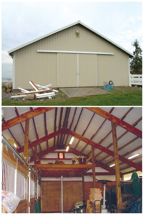 Barn Remodel Project - Before and After