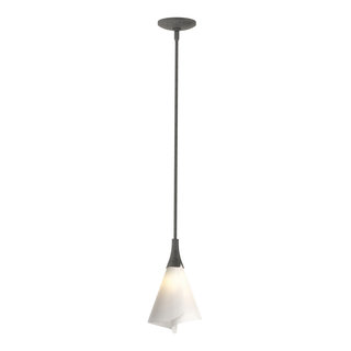 Mobius Mini Pendant, Natural Iron, Spun Frost Shade - Transitional ...