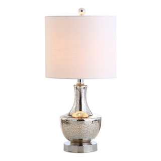 Colette 20" Mini Glass Table Lamp, Single - Transitional - Table Lamps ...