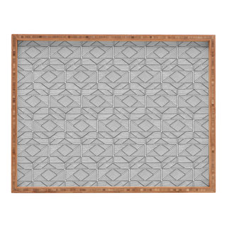 Gneural Shifting Pyramids Rectangular Tray, Large - Contemporary ...