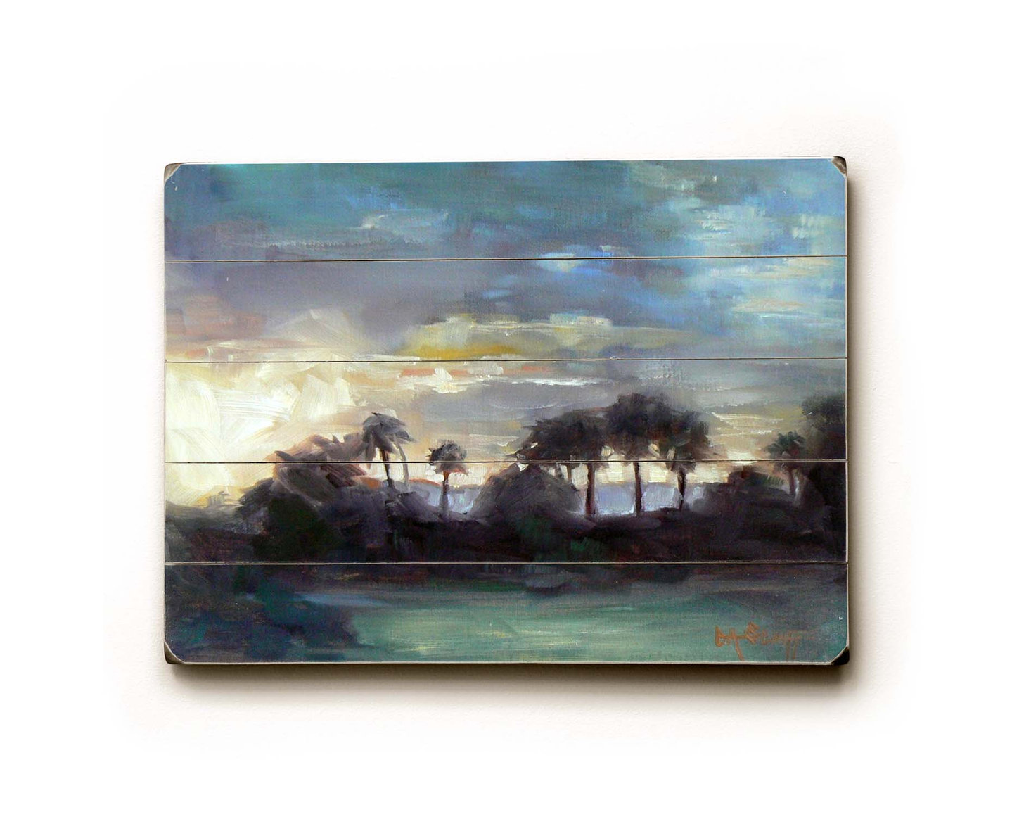 Sundown Wooden Sign, 25x34 - Prints And Posters - by Lightning E ...