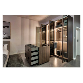 Linear Glass Wardrobe | Swiss Cottage Camden | Inspired Elements ...