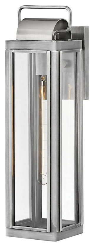 Hinkley Lighting 1-LT Sag Harbor Outdoor Large Wall, Brushed Aluminum ...
