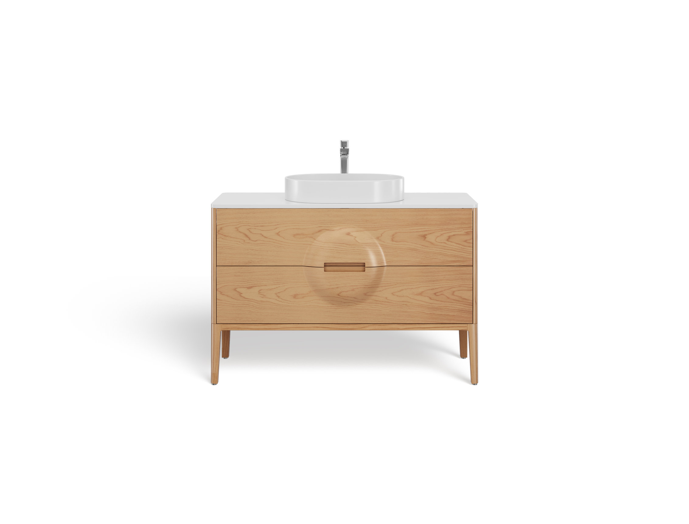Colmar Bath Vanity, 48" - Midcentury - Bathroom Vanities And Sink ...