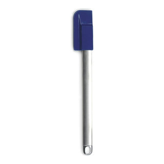 RSVP Small Blue Silicone Spatula with Stainless Steel Handle ...
