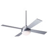 Modern Fan Company Ball LED 42 in. Brushed Aluminum Ceiling Fan with ...