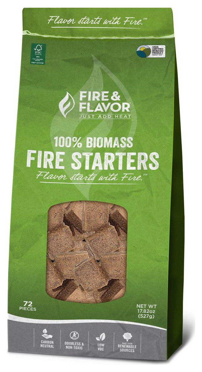 Fire & Flavor Biomass Fire Starter Cubes - 72 Pieces - Modern - Grill ...