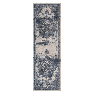 Rug Unique Loom Chateau Gray Runner 2' 2 x 6' 7 - Contemporary - Hall ...