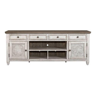 76 Inch Tile TV Console - French Country - Entertainment Centers And Tv ...