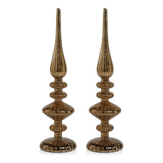 Azenor LED Tabletop Finials, Set of 2 - Transitional - Holiday Lighting ...