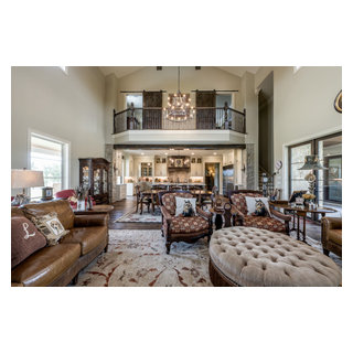 Ranch House: Rustic Elegance - Rustic - Family Room - Houston - by J.W ...