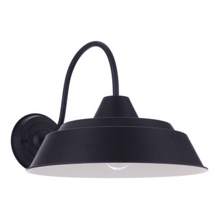 Landmark One Light Outdoor Lantern, Midnight - Farmhouse - Outdoor Wall ...