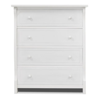 Vertical Dresser, Curved Sides & Accented Drawers With Rounded Pulls ...