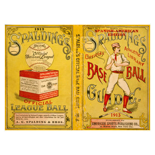 Spalding's Official Baseball Guide Print, 17" x 22" - Contemporary ...