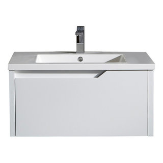 OVE Decors Pavo 32" Wall Hung LED Vanity - Modern - Bathroom Vanities ...