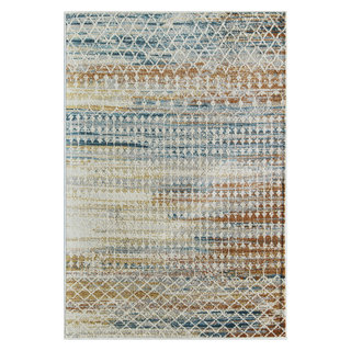 Amelie Vintage Abstract Soft Touch Area Rug, 5'1" X 7' - Contemporary ...