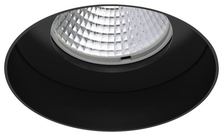 Black One Light Downlight, 4.125 - Transitional - Recessed Lighting ...