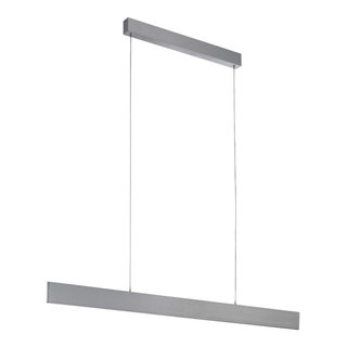 Eglo Climene 1-Light Pendant, Brushed Aluminum, 39267A - Modern ...