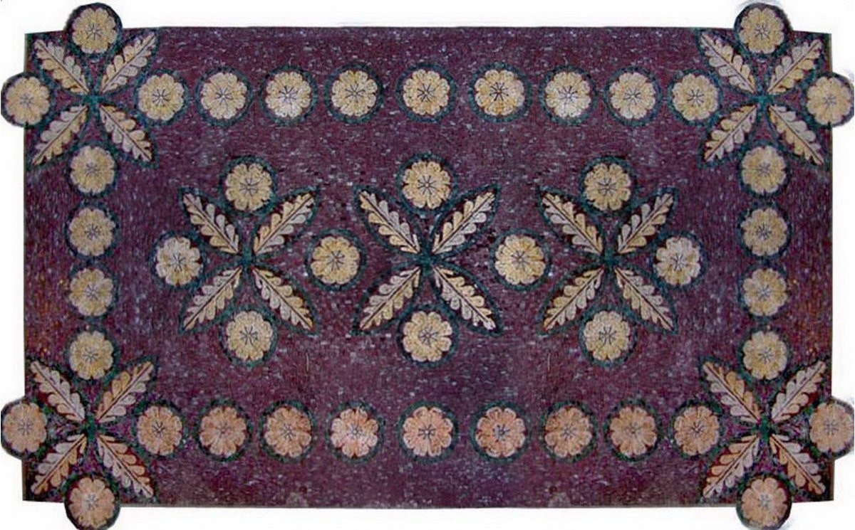 Marble Mosaic Decor, 74" x 46" - Contemporary - Tile Murals - by ...