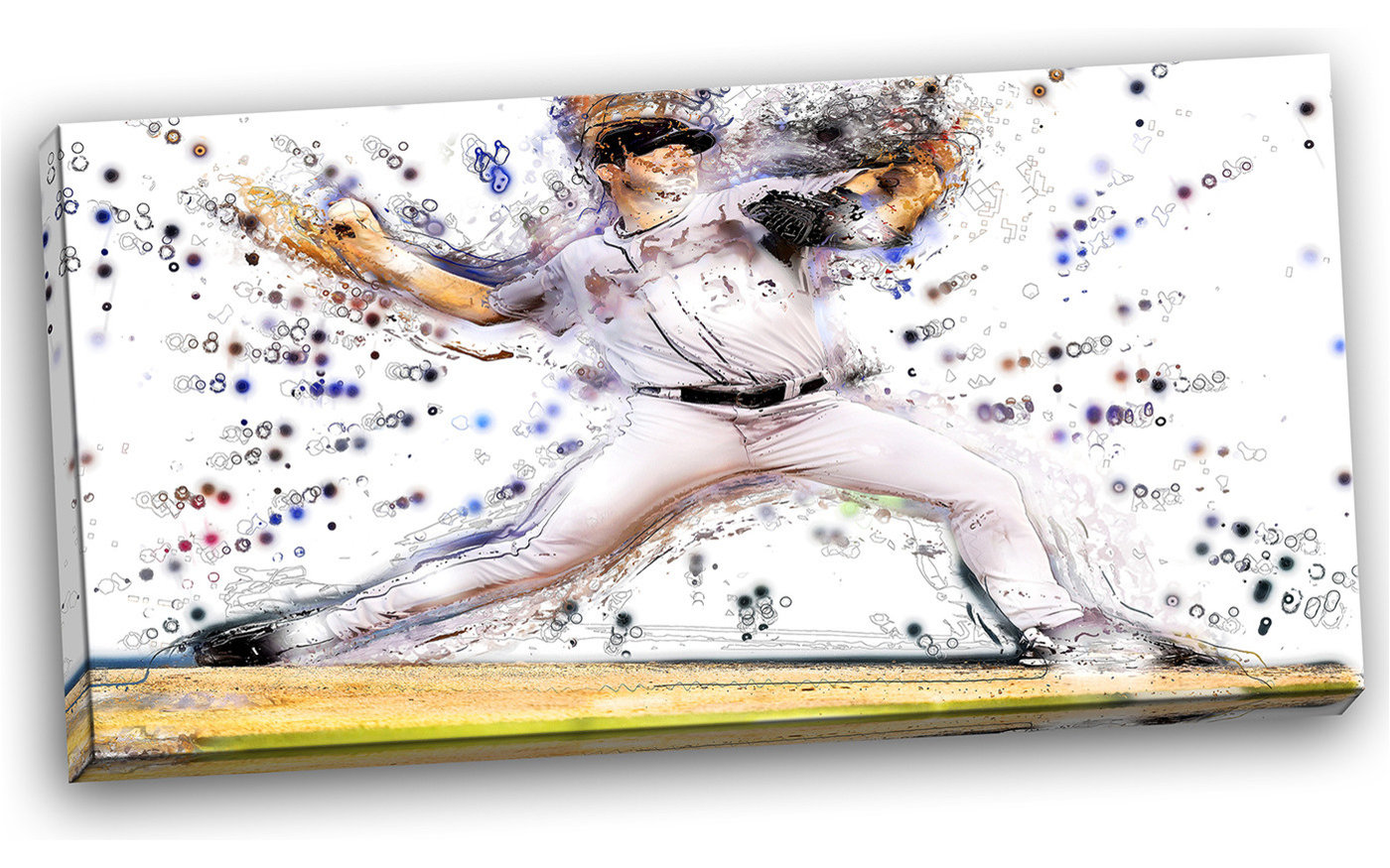 "Baseball Pitcher" Canvas Painting - Modern - Pitchers - by Design Art ...