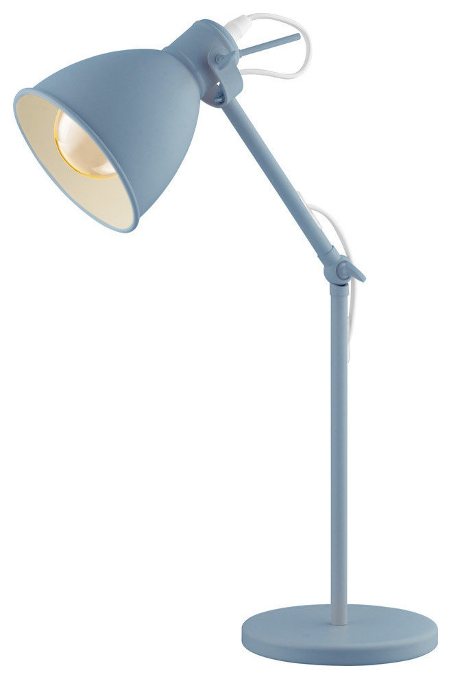 1-Light 40W Desk Lamp, Pastel Light Blue - Door Levers - by Buildcom ...