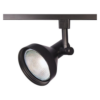 WAC Lighting 120V TK-738 1-Light Line Voltage Track Head in Black, 5. ...