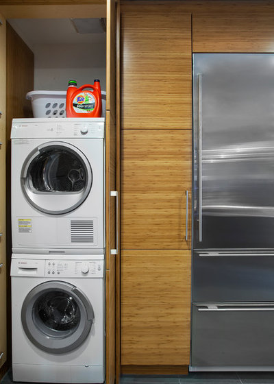 10 Ingenious Spots to Place the Washing Machine