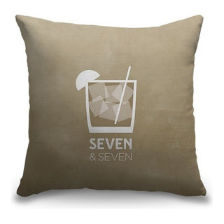 "Seven and Seven" Pillow, 20" x 20" - Contemporary - Decorative Pillows ...