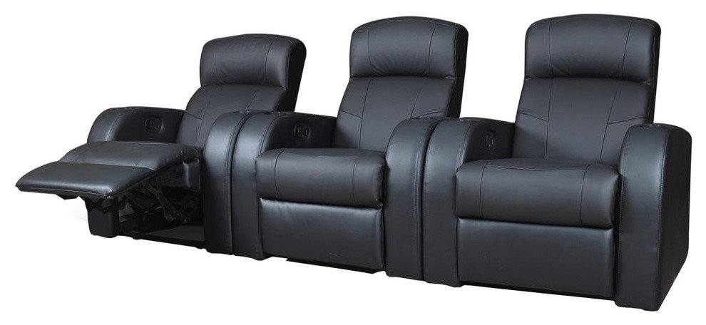 Coaster Cyrus 3-Piece Theater Recliner - Theater Seating - by Emma ...