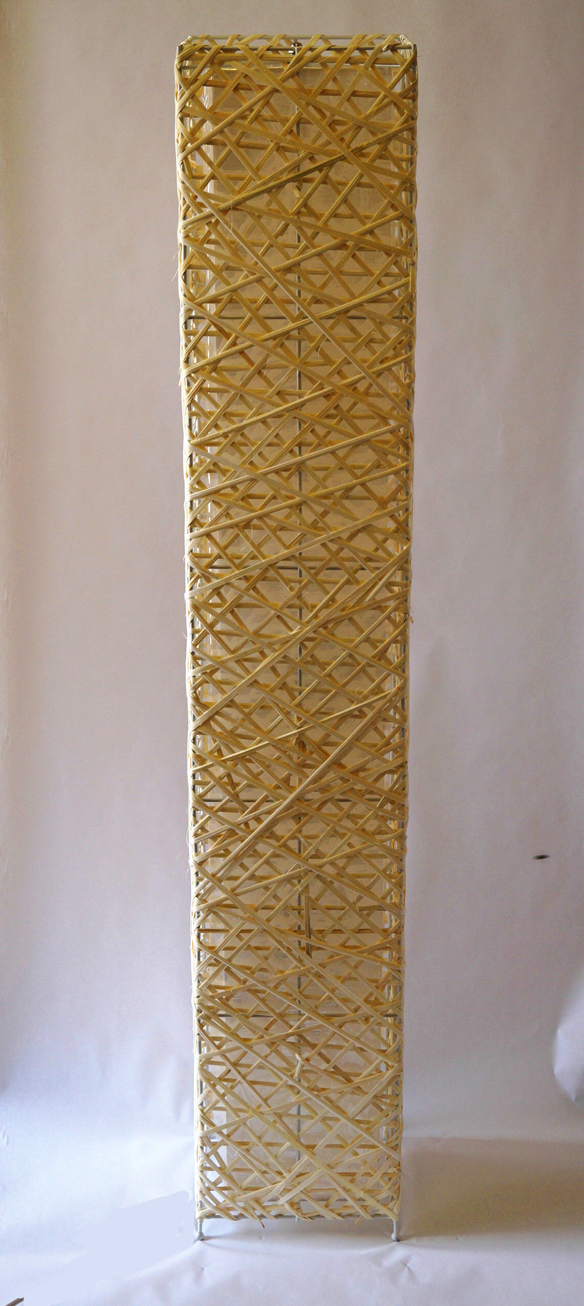 Handmade Modern Bamboo Rectangle Floor Lamp - Contemporary - Floor ...