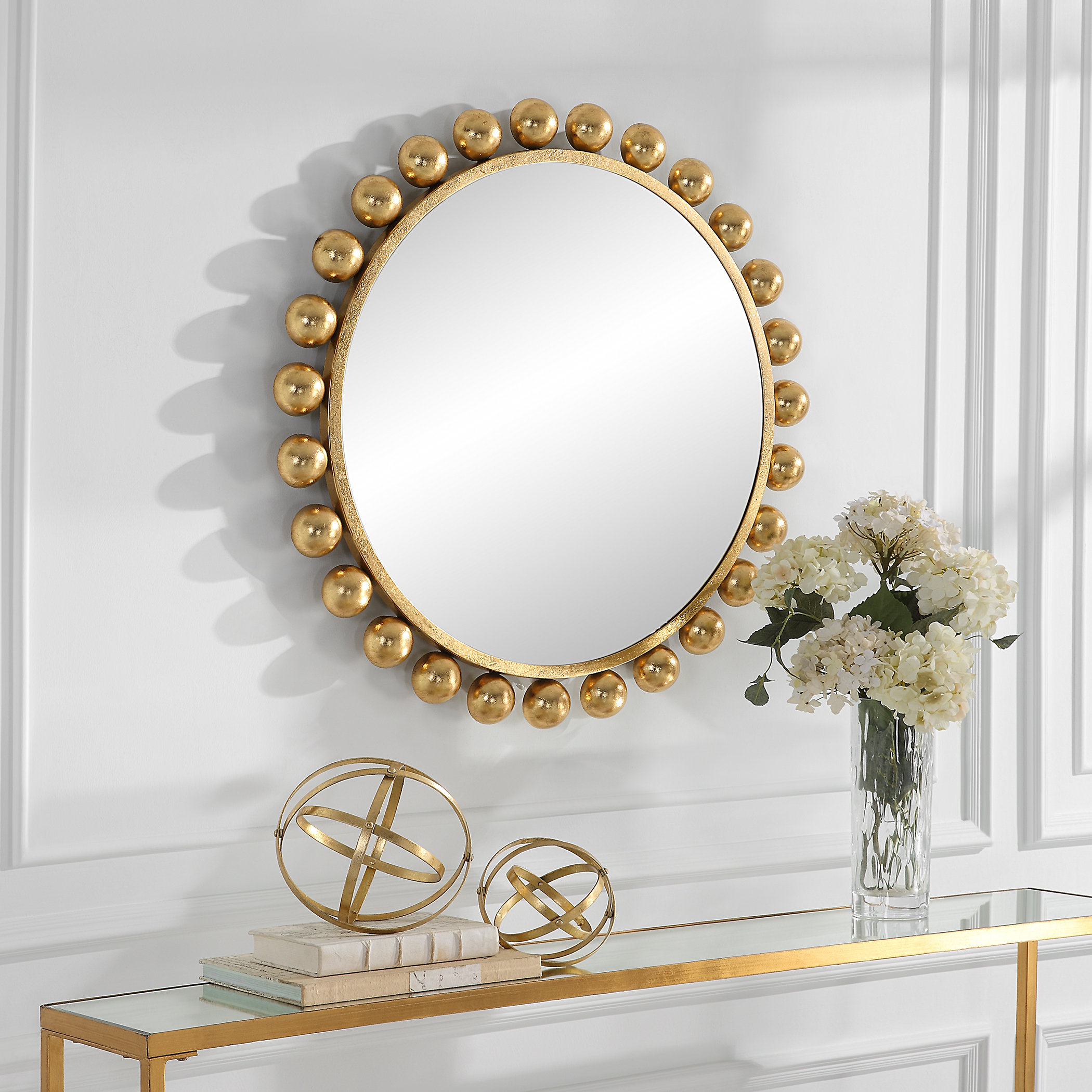 34" Hemisphere Round Mirror - Contemporary - Wall Mirrors - by ...