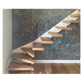 Progetto interni e arredo su misura Milano attico su 3 livelli con ...