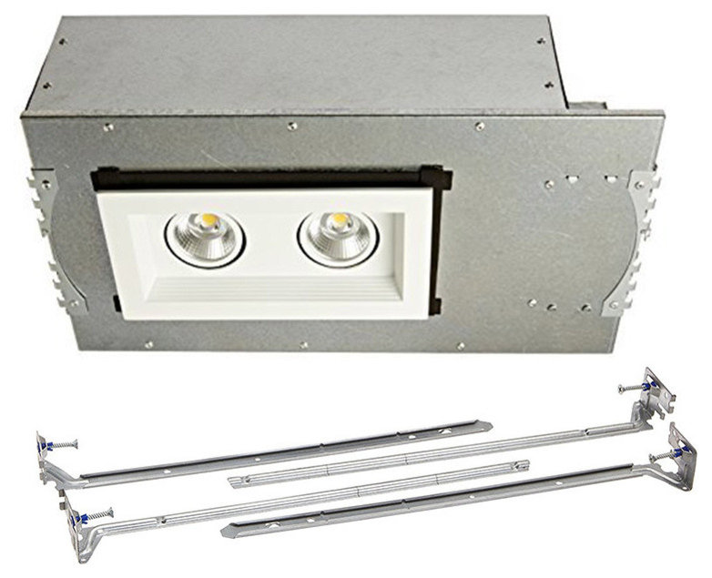 Mini Multiple LED Two-Light Housing With and-Light 3000K Narrow, White ...