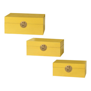 Dann Foley Decorative Object or Figurine, Mustard Yellow - Contemporary ...