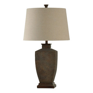 Signature 1 Light Table Lamp, Berkshire Brown, 18" - Transitional ...