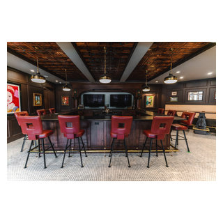 Pub Style Home Bar - Craftsman - Home Bar - Other - by Lustig Custom ...