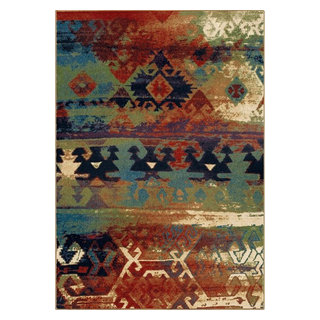 Orian Rugs Southwest/Tribal Berkley Southwest Dreamcatcher Multi Red 5 ...