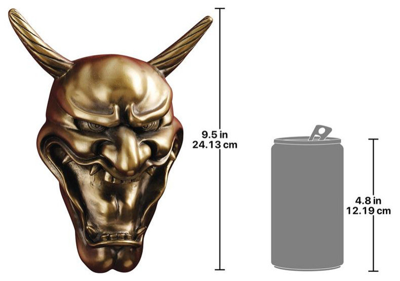 Design Toscano Kagura Hannya Demon Wall Mask Plaque - Tropical - Wall ...