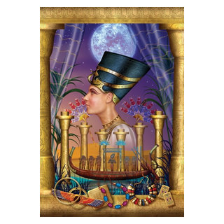 Egyptian Triptych Variant 3 Print, 12 x 17 - Contemporary - Prints And ...