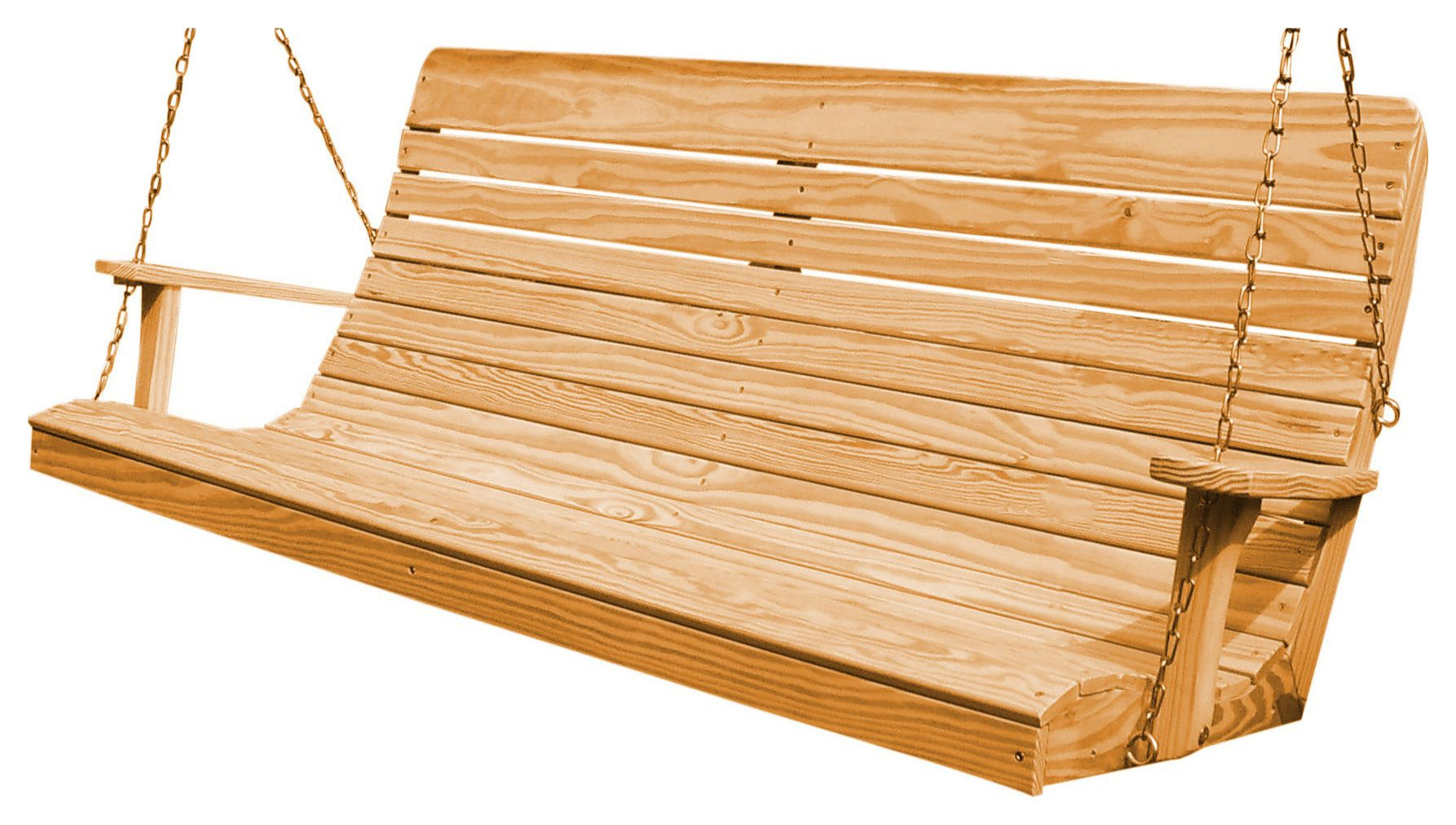 Pressure Treated Pine Highback Swing, 6 Foot - Transitional - Porch ...