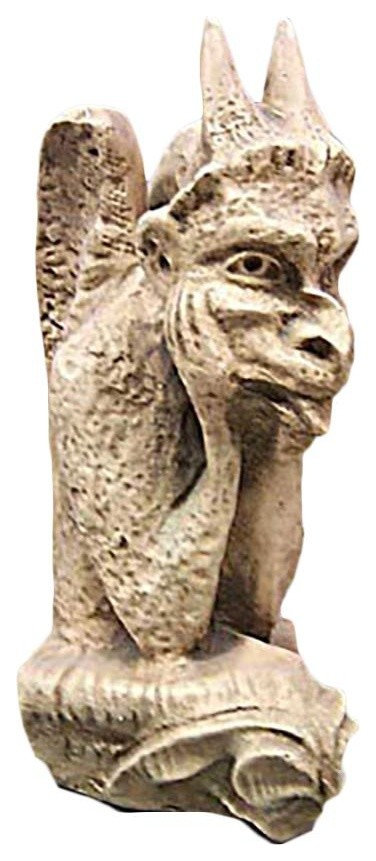 Paris Spitting, Gargoyle Statue - Traditional - Garden Statues And Yard ...