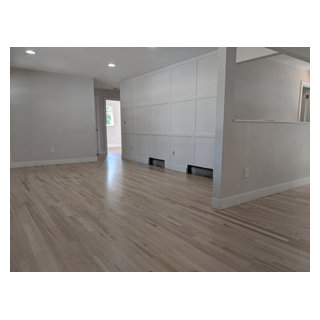 Whitewashed Red Oak Flooring - Modern - Living Room - Milwaukee - by ...