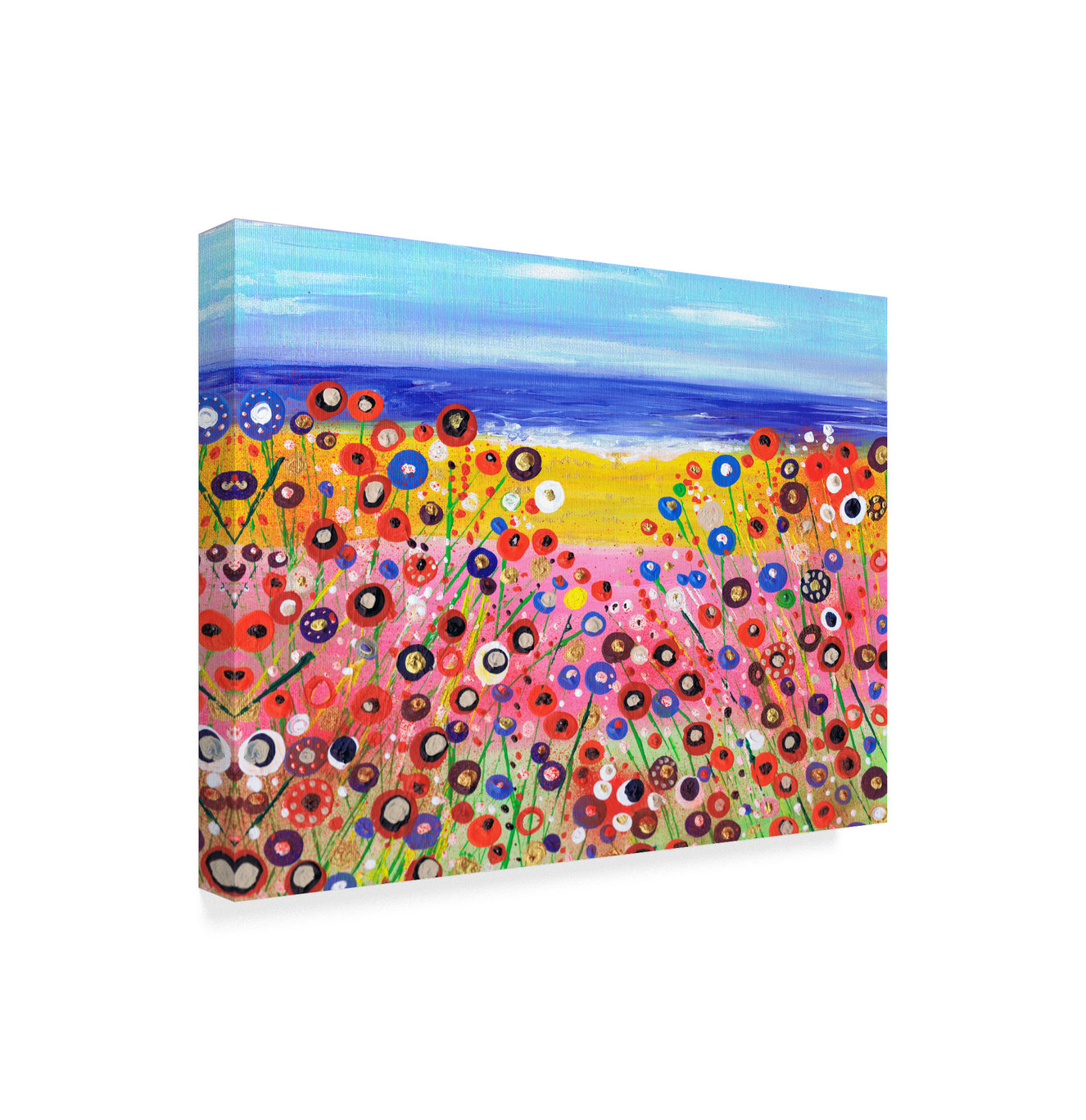 Caroline Duncan Art 'A Summers Day' Canvas Art, 19"x14" - Contemporary ...
