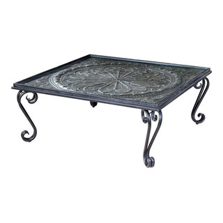 Uttermost Ottavio Charcoal Brown Coffee Table - Mediterranean - Coffee ...
