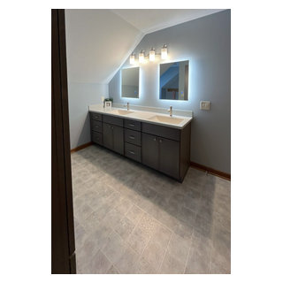 Kids Bathroom Update with Medallion Apollo Dockside Stain Vanity ...