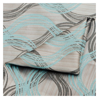 Blue Fabric By the Yard, 1 Continuous Yard - Contemporary - Drapery ...