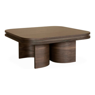 Alpha Coffee Table, Light Walnut - Transitional - Coffee Tables - by ...